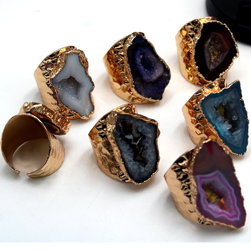 Natural Stone Ring - Etsy