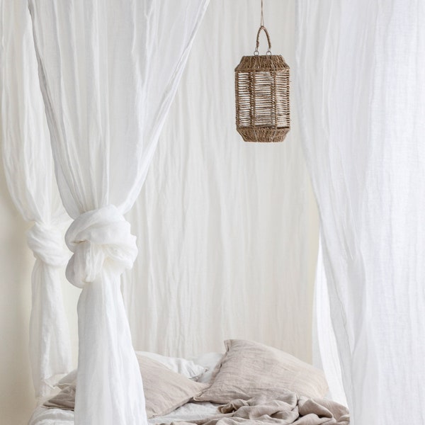 White Linen Drapes - Etsy