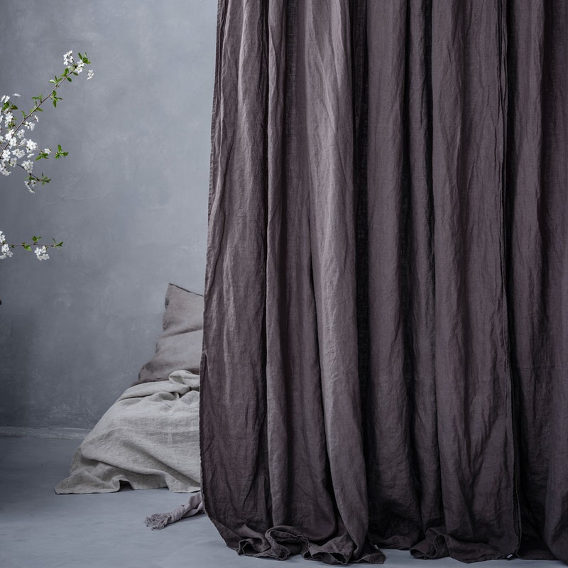 Linen Curtain - Etsy