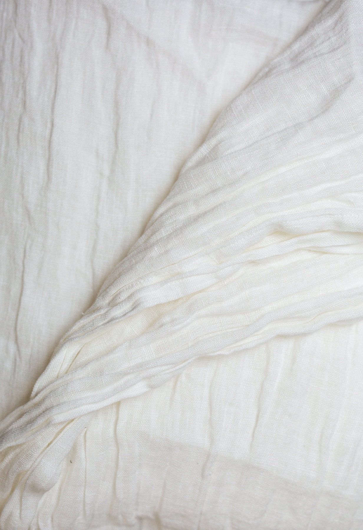 Light Linen Gauze Curtain in Warm White, Ethereal Breezy Linen Curtain ...