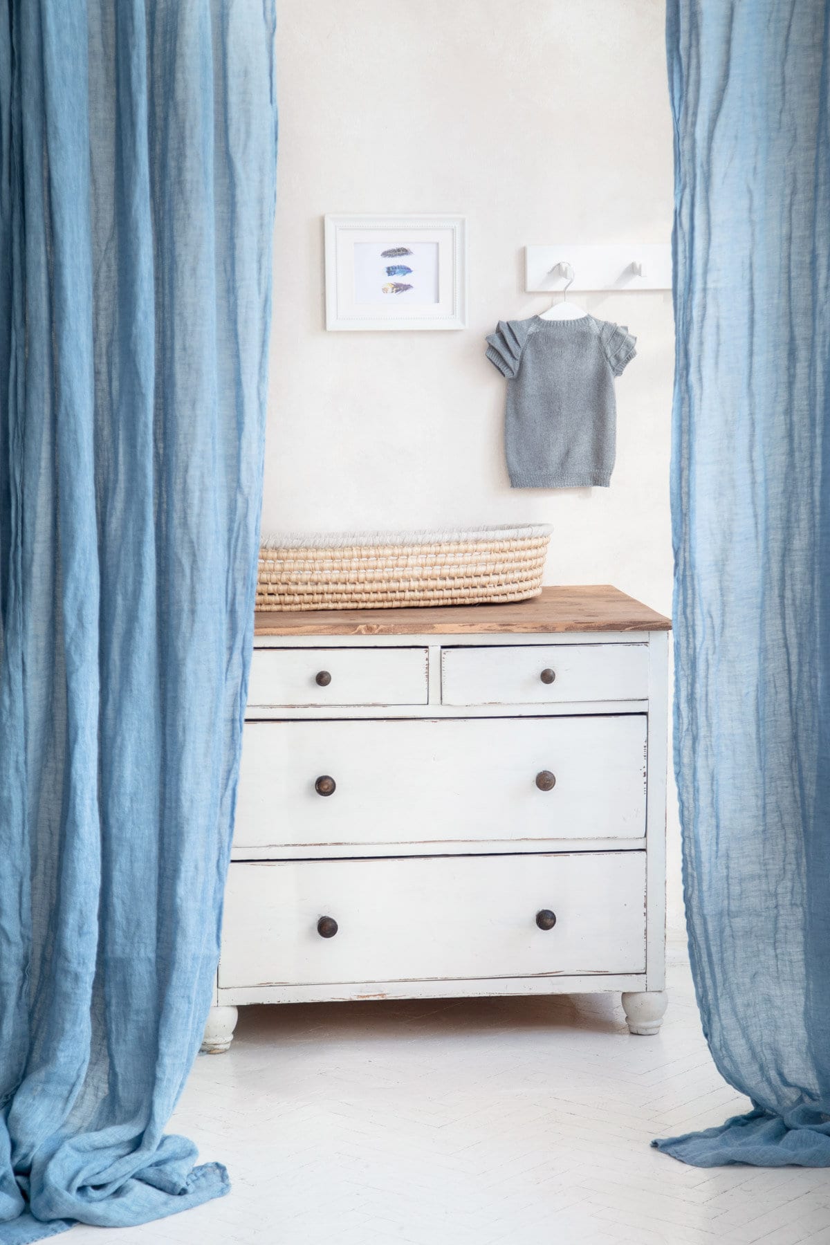 White Sheer Linen Curtains, White Canopy Made of Linen Muslin, Perfect ...