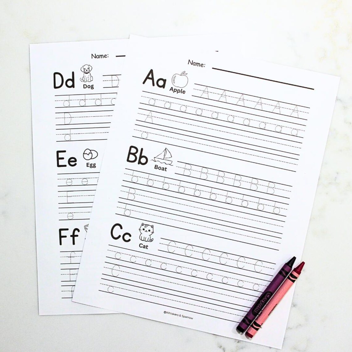 Back to School Alphabet Letter Tracing Sheets - Low Graphics for ...