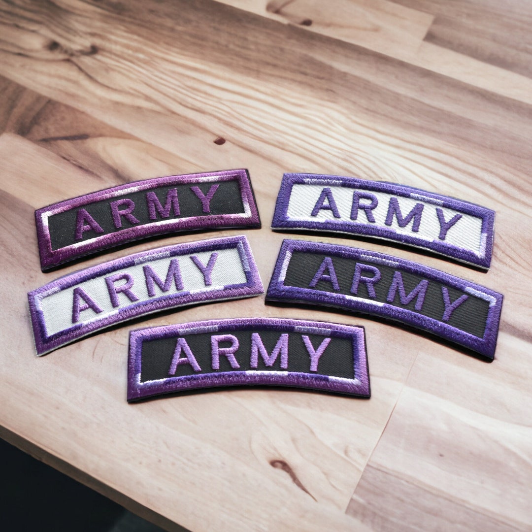 Bts Army Embroidered Patch, Purple ARMY Fan Club, Iron-on Patch for Hat ...