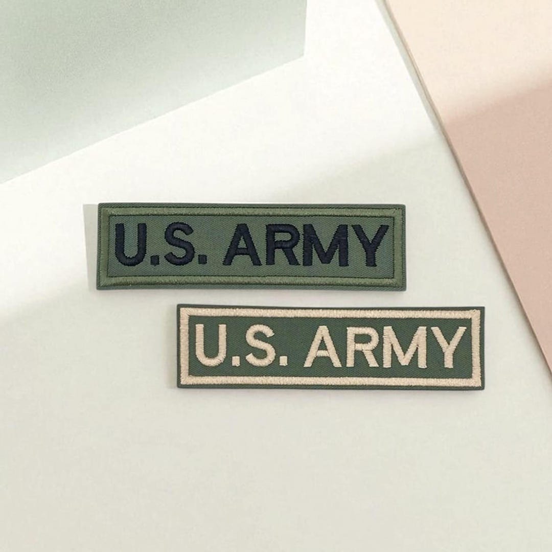 U.S. ARMY Embroidered Patch – Military Iron-on Badge (2 Sizes) - Etsy UK