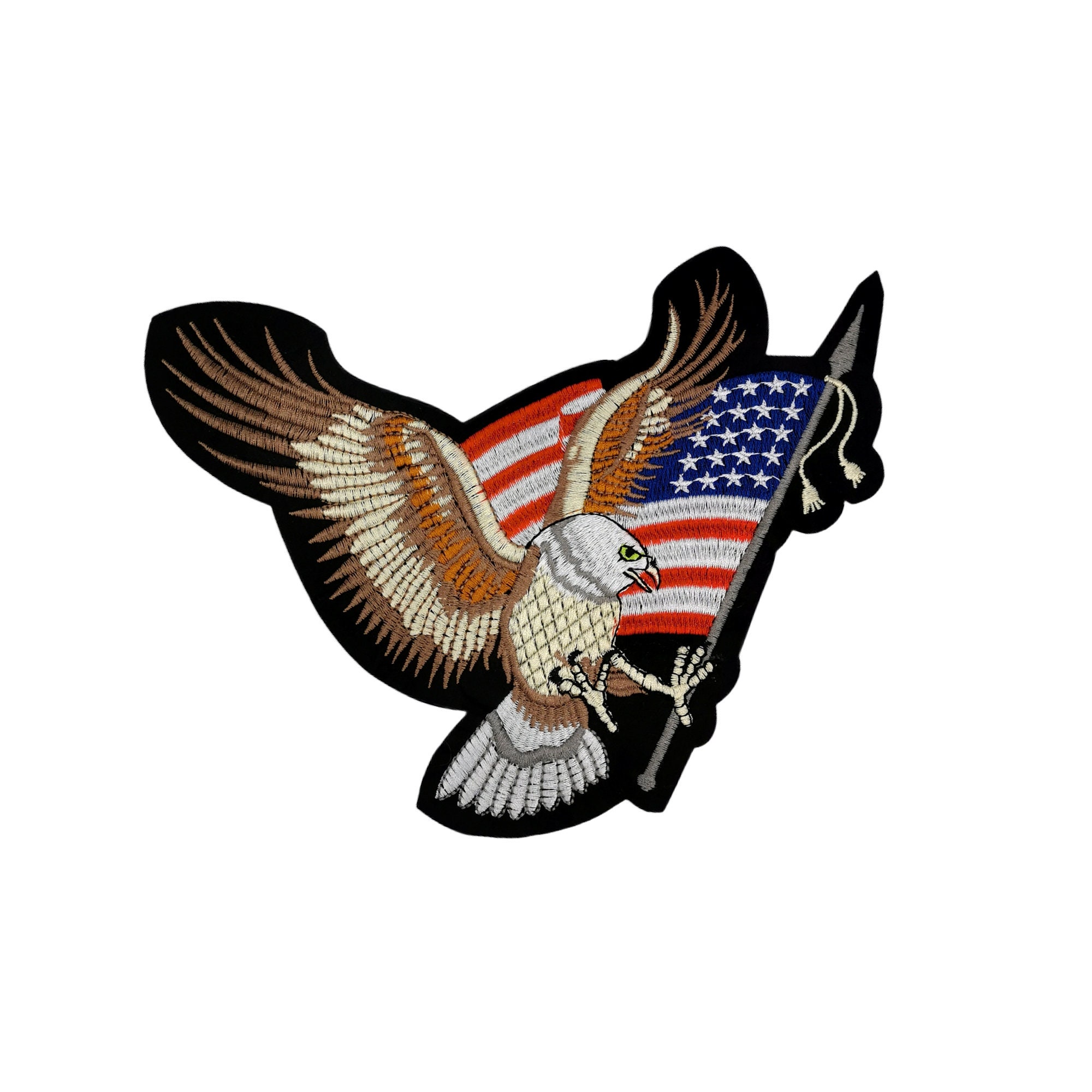 Large Bald Eagle Patch Flying Eagle Large Biker Patch - Etsy UK