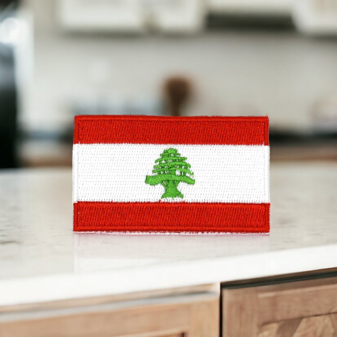 Lebanese Flag Patch Lebanese Cedar Iron-on Patch for Customizing ...