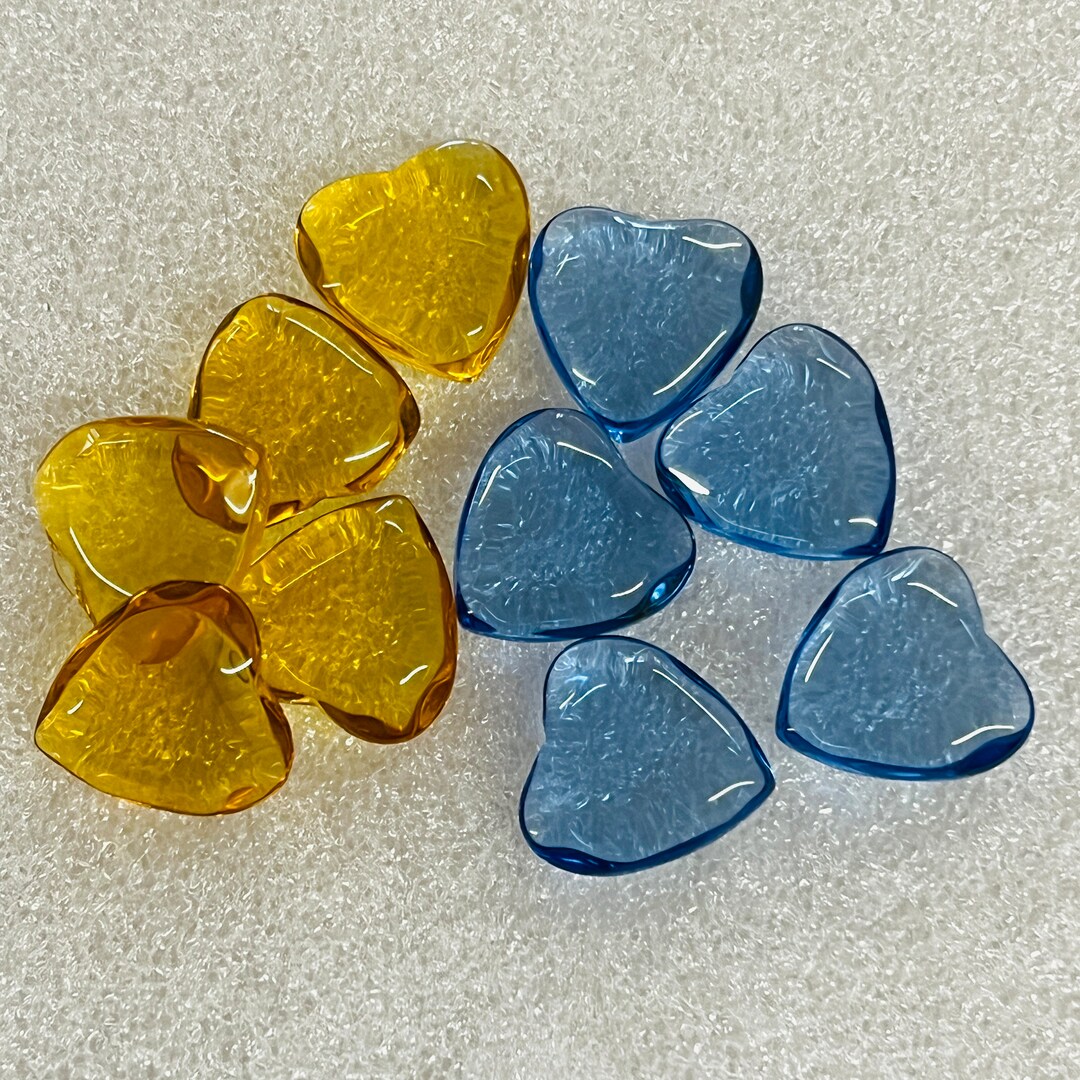 Small Glass Hearts for Mosaics. - Etsy