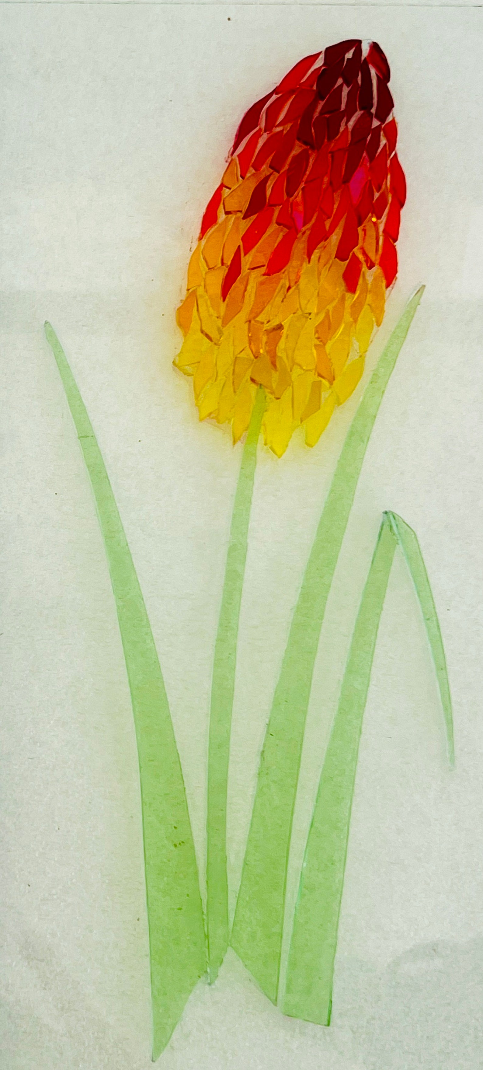 Red Hot Poker/poker Lily - Video Tutorial & PDF, Simple Flower Designs ...