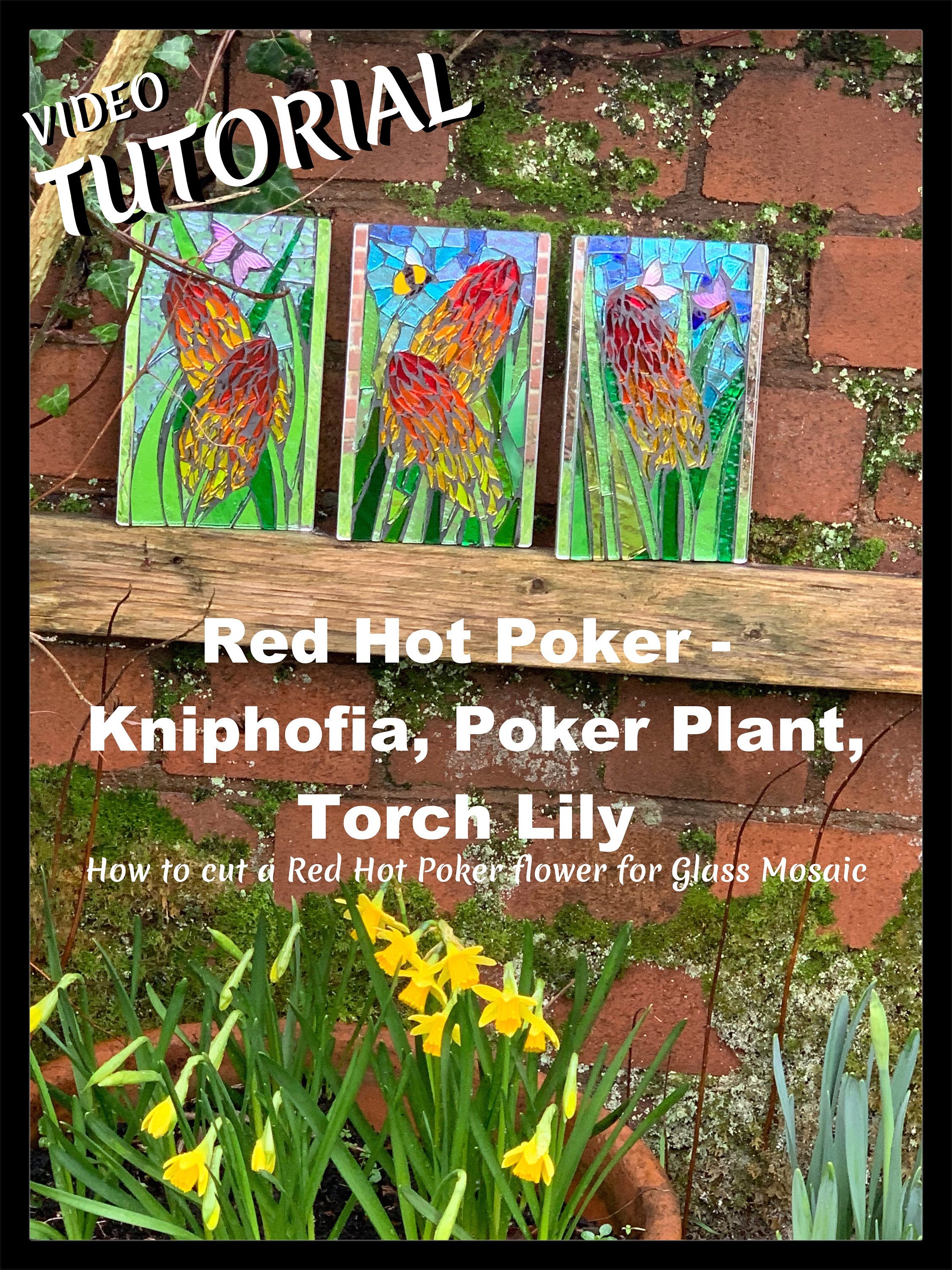 Red Hot Poker/poker Lily - Video Tutorial & PDF, Simple Flower Designs ...