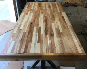 Butcher Block Dining Table - Etsy