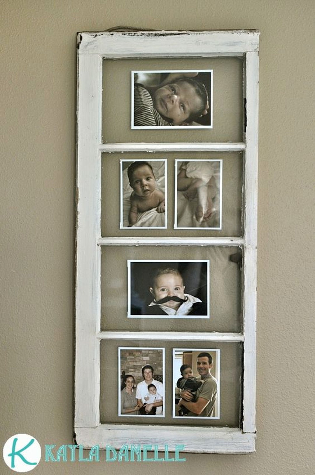 Old Primitive Farmhouse Brown Window Frame Wooden Frames Wall - Etsy