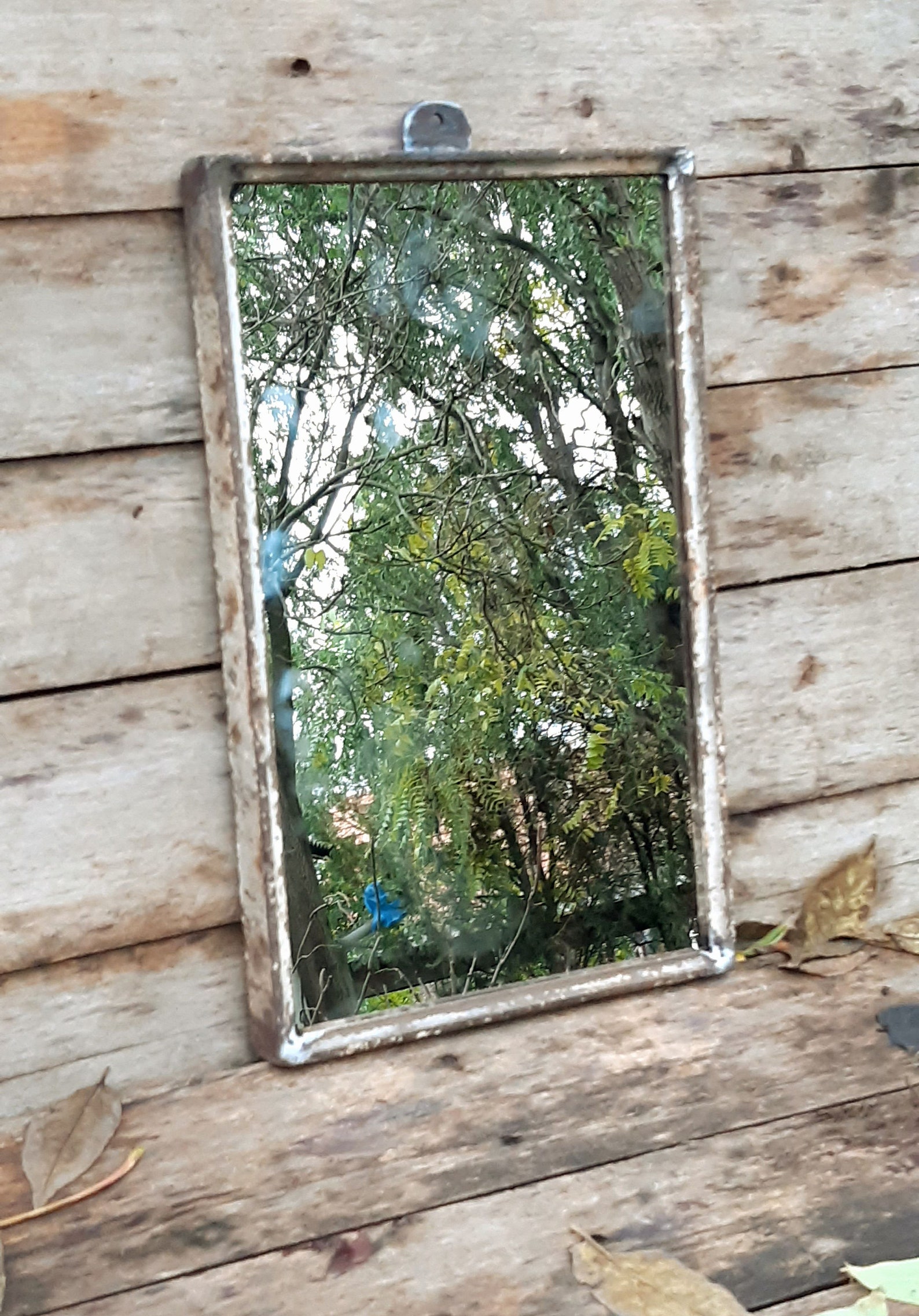 Rustic Wall Mounted Window Mirror, Livingroom Mirror, Bathroom Mirror ...