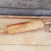 Rustic Wooden Kneading Board for Bread or Dough With Wooden Roll ...