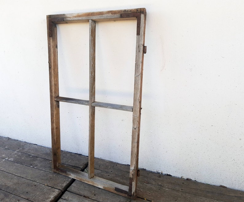 Antique Farmhouse Brown Window Frame Wooden Frames Wall Decor - Etsy