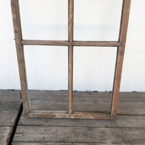 Antique Farmhouse Brown Window Frame Wooden Frames Wall Decor ...