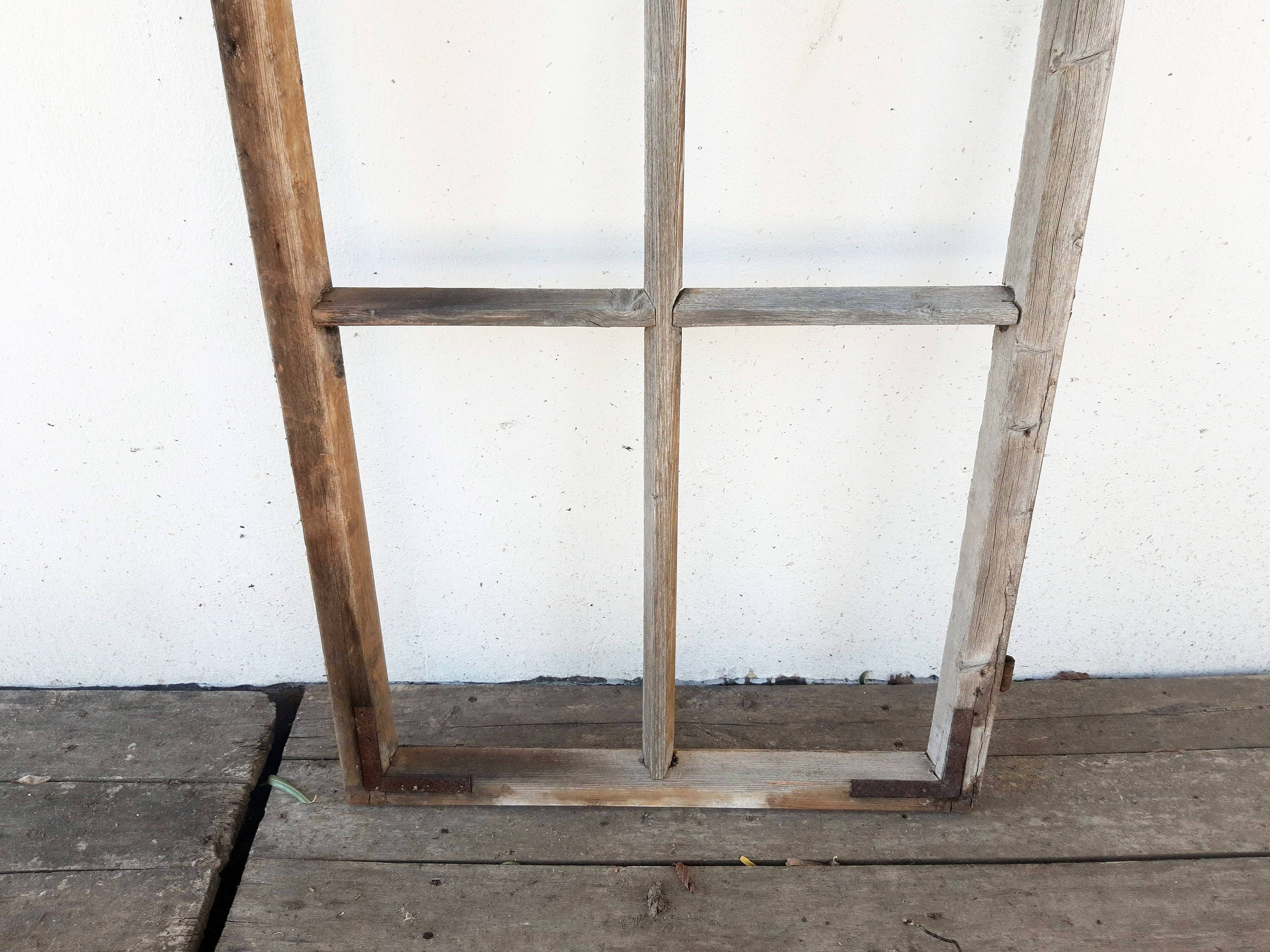 Antique Farmhouse Brown Window Frame Wooden Frames Wall Decor - Etsy