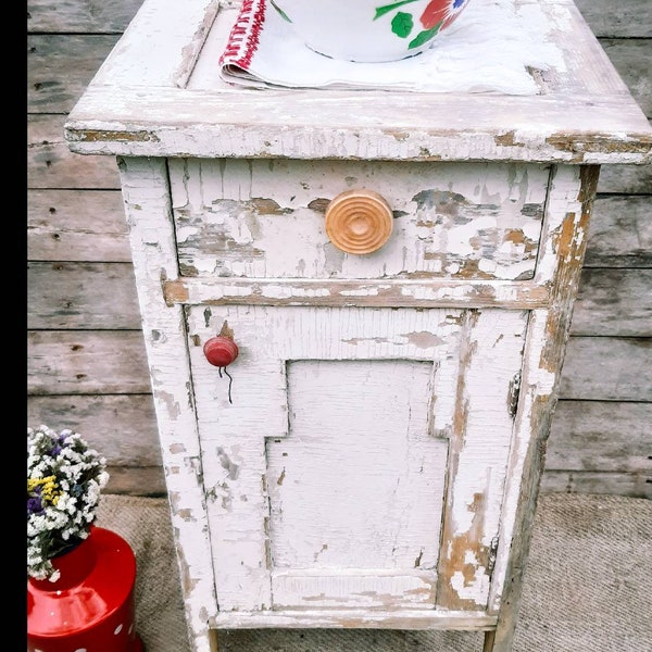 Rustic Nightstand - Etsy