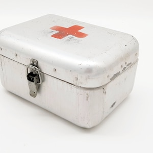Box Medical First Aid Aluminium Tin Box Vintage Hungarian Red - Etsy