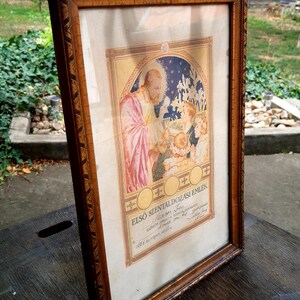 1950s Vintage "first Holy Communion" Religious Picture Featuring Jesus ...