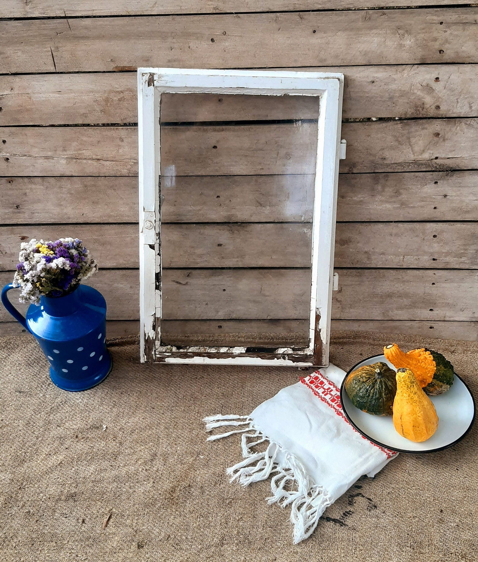 Primitive Old Farmhouse Window Frame Wooden Frame 1950's - Etsy