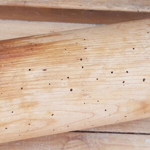 Rustic Wooden Kneading Board for Bread or Dough With Wooden Roll ...