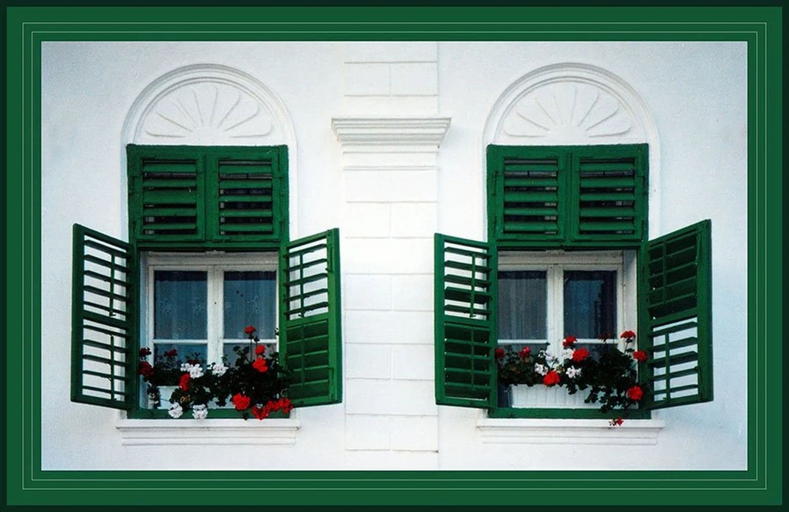 Rustic Green Primitive Mid Century Farmhouse Window Shutters - Etsy