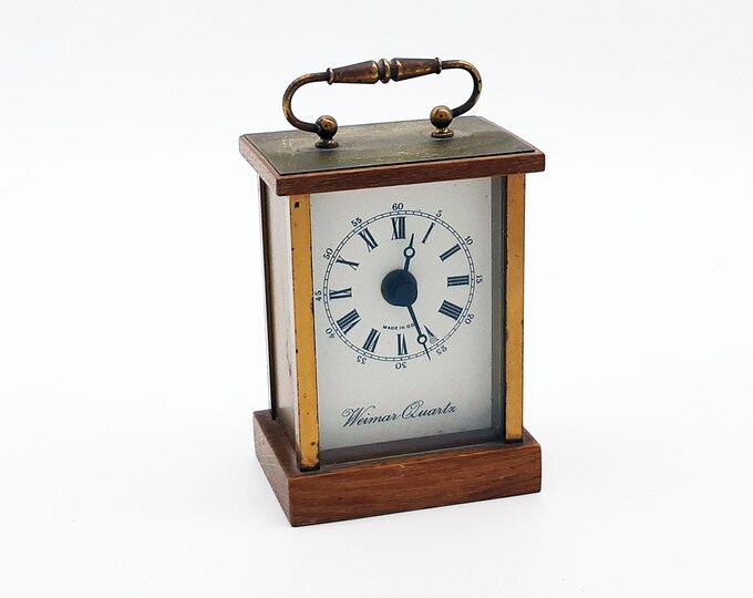 West Germany Clock Weimar Quartz Time, Vintage Housewarming Gift, 1980s ...