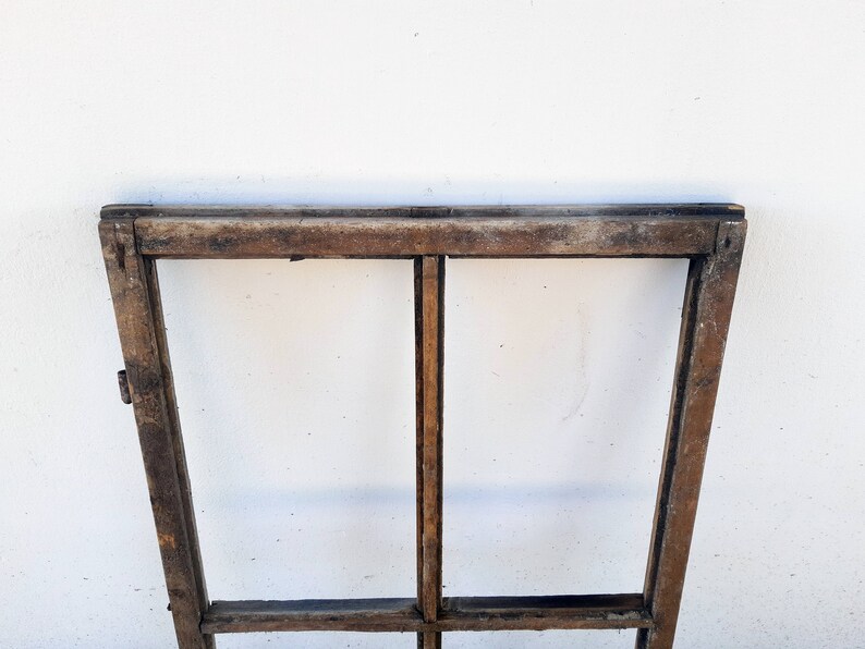 Antique Farmhouse Brown Window Frame Wooden Frames Wall Decor - Etsy
