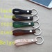 Custom Leather Keychain Personalized Leather Key Ring - Etsy