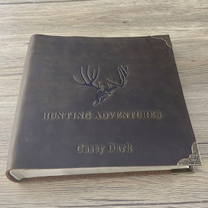 Hunting Fishing Photo Album, Personalized Slip in Album for 4x6 5x7 ...