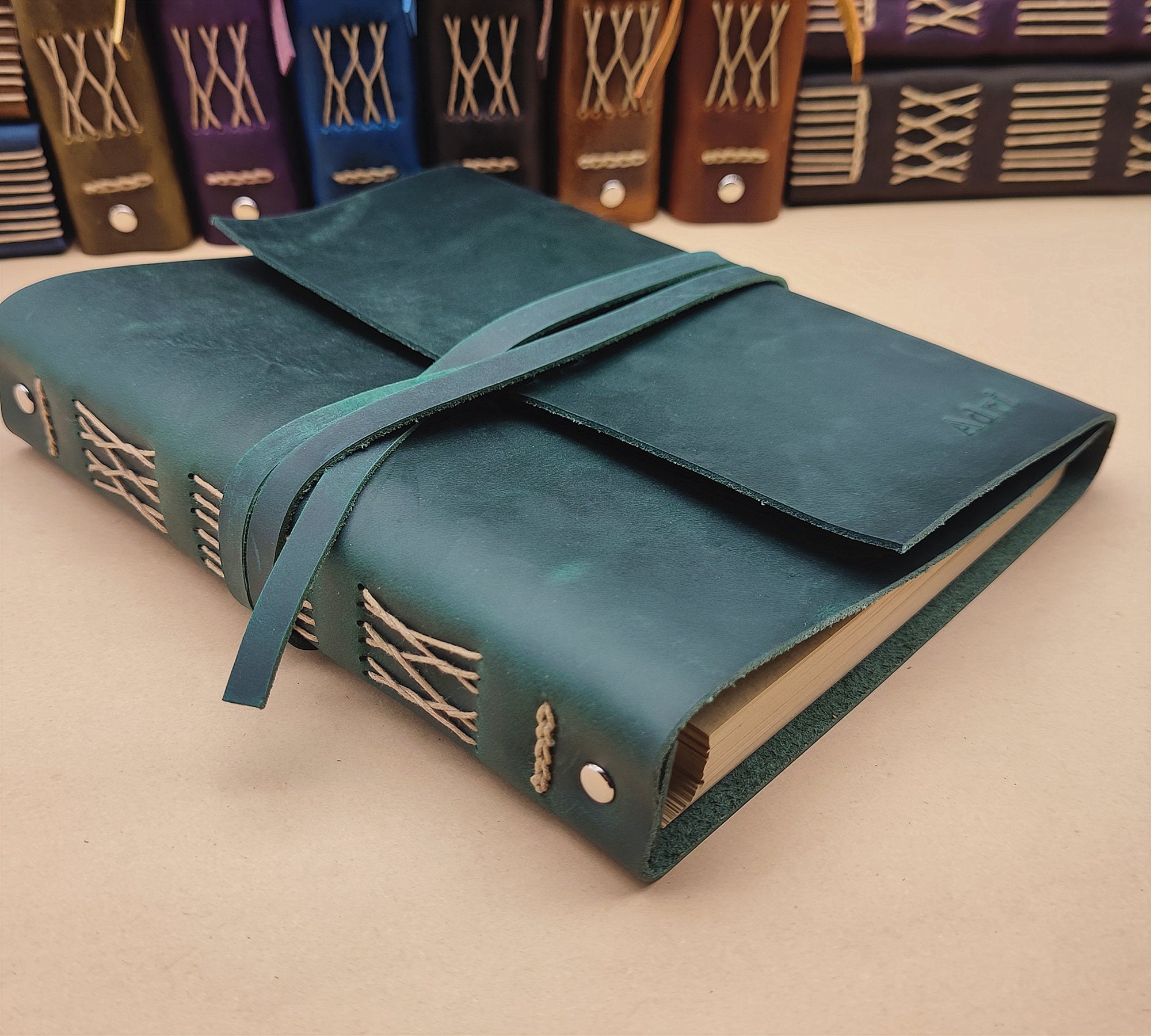 3 Rings Binder Journal Personalized Leather Journal Notebook - Etsy