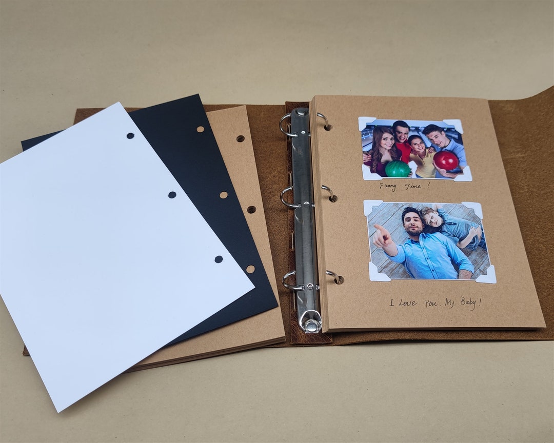 DIY Scrapbook Album, Personalized Photo Album, Refillale Journal Album ...