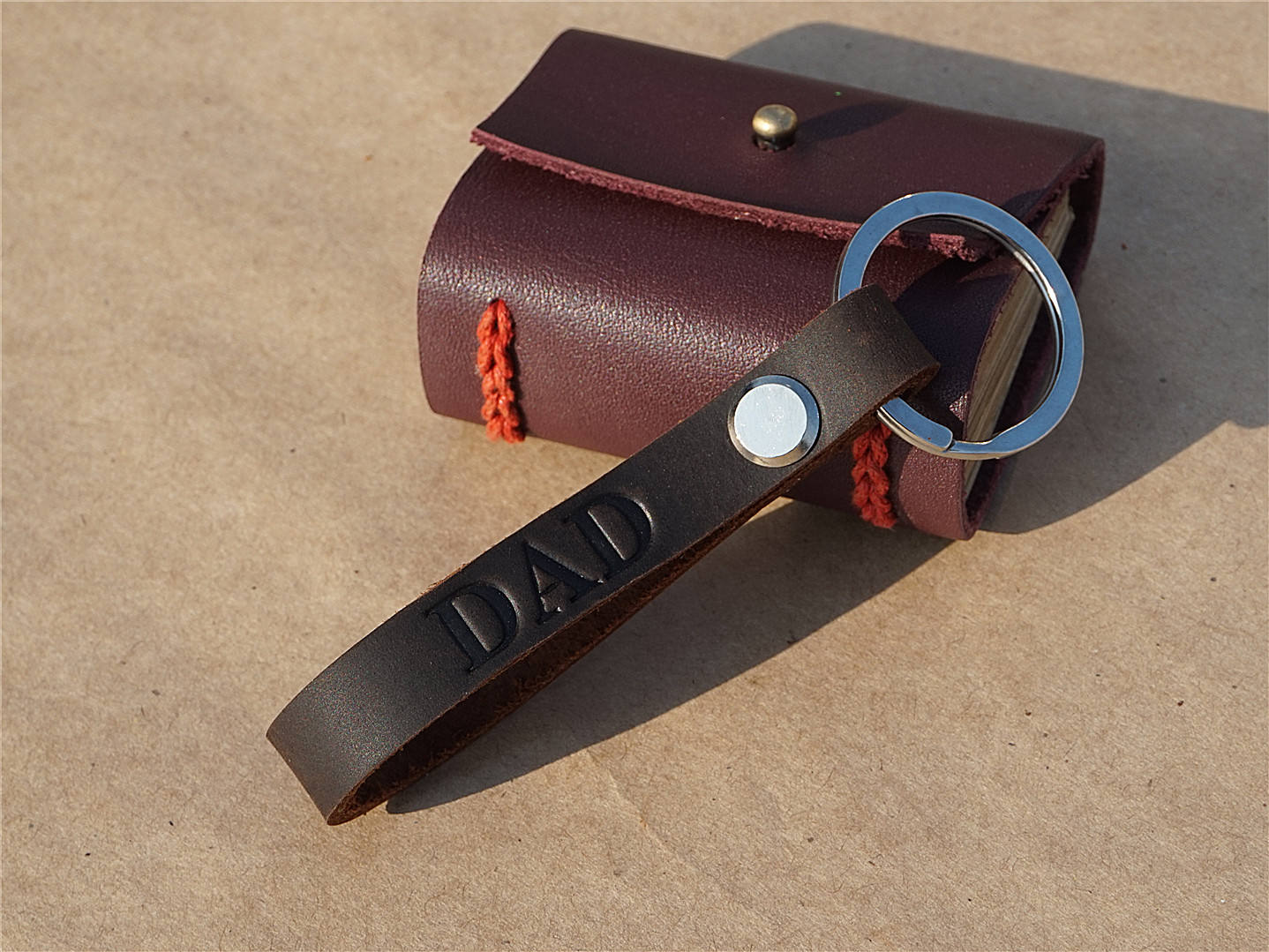 Custom Leather Keychain Personalized Leather Key Ring - Etsy
