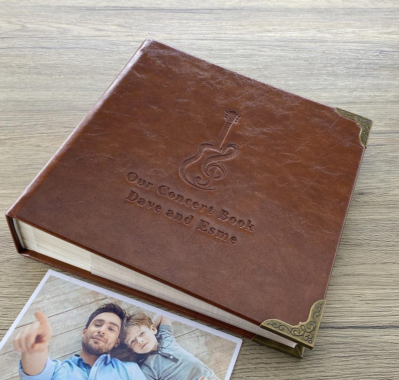 Concert Photo Album, Personalized Concert Memories Book Gift for Friend ...