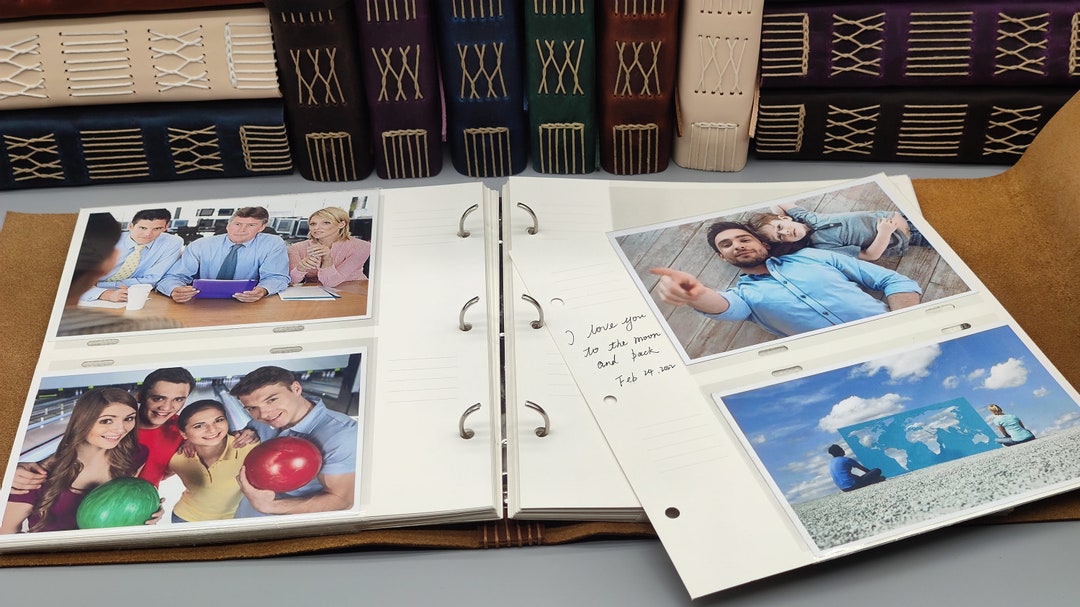There Rings Binder Photo Book Sleeves, Slip in Photo Pages Refill, 4x6 ...