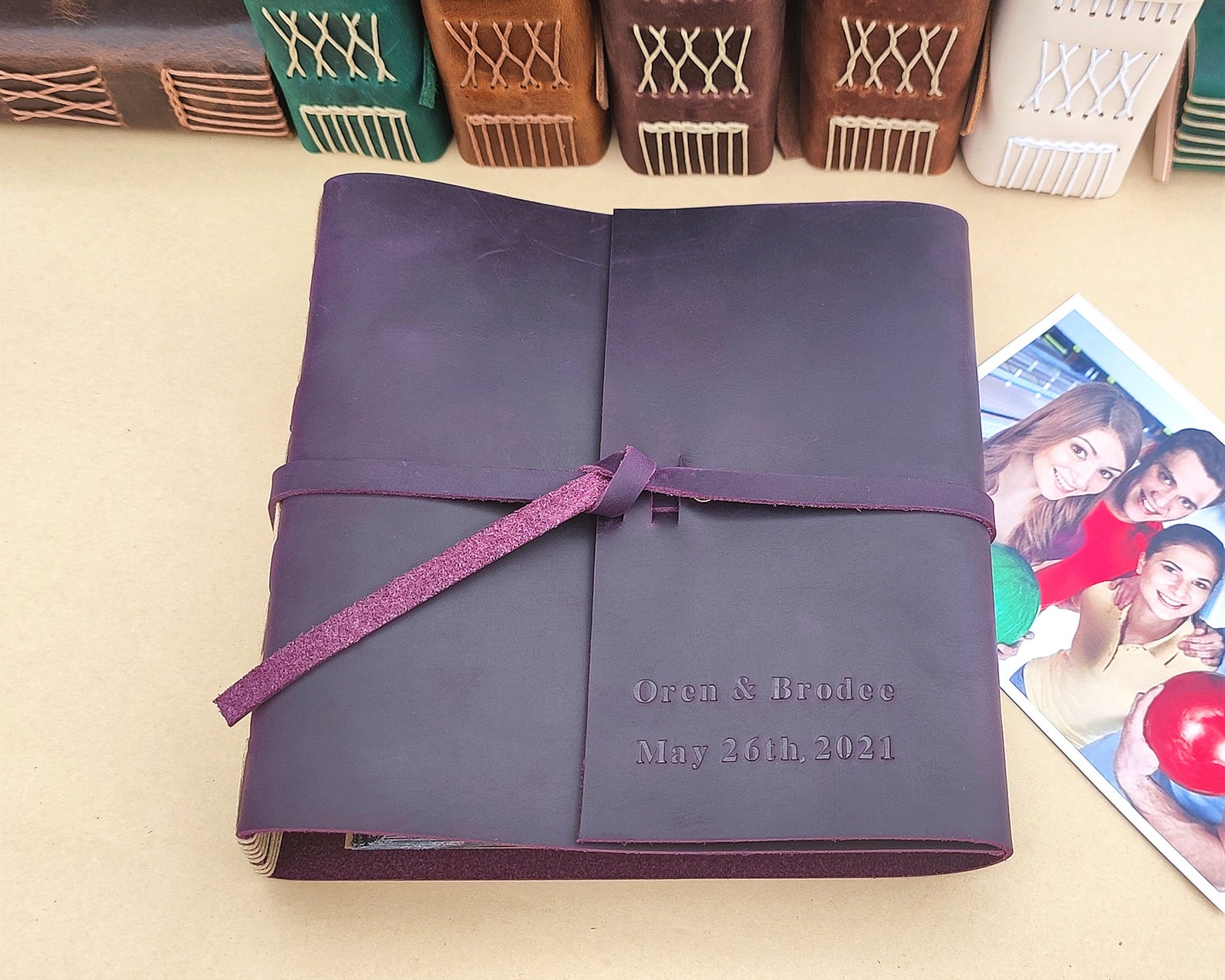 Personalized Photo Album 4x6 100 Inserts Genuine Leather - Etsy