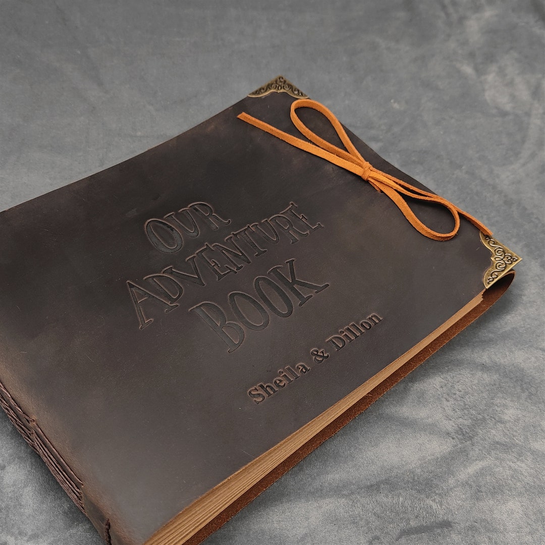 Our Adventure Book Photo Album Scrapbook, Personalized Gift for Couple ...