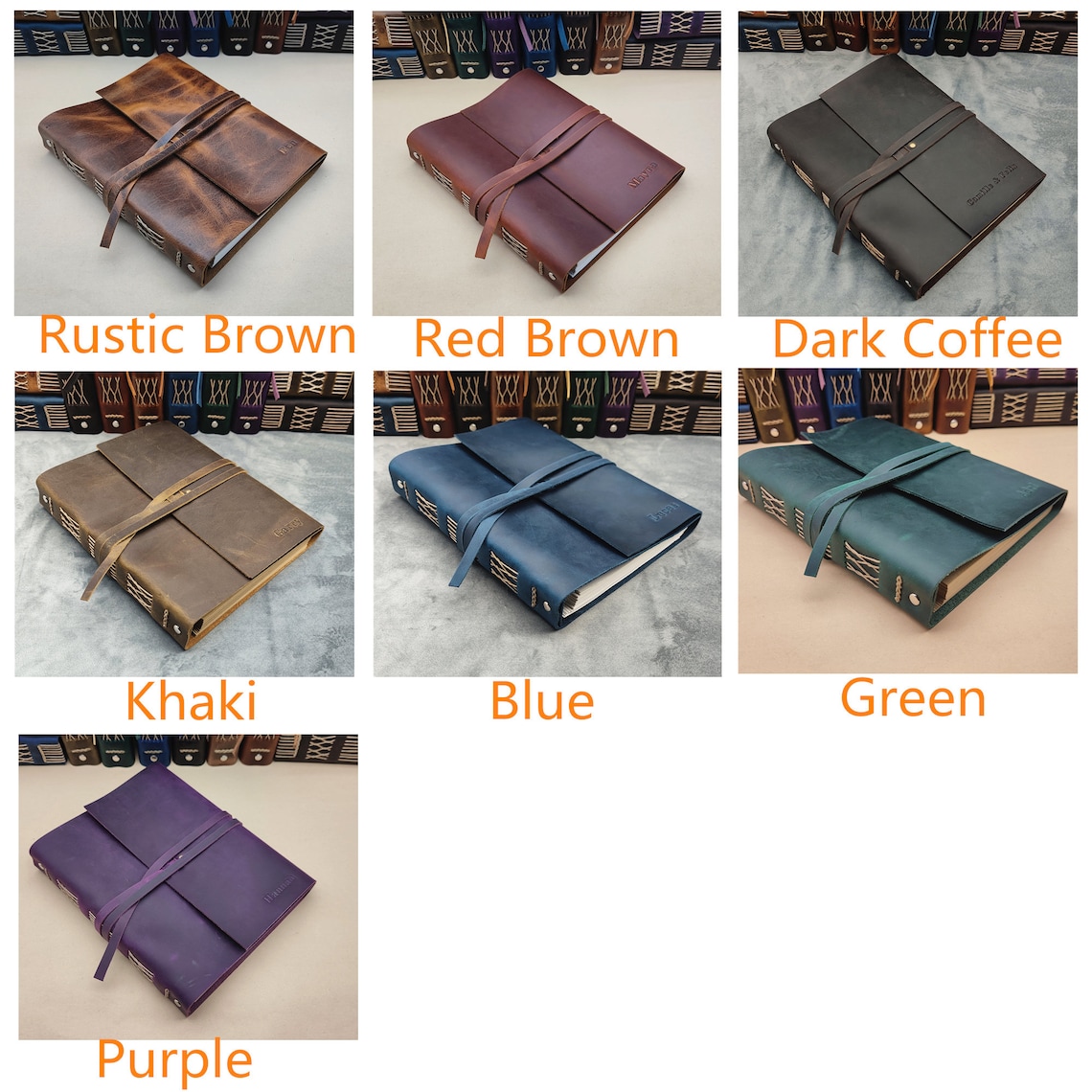 Personalized Leather Recipe Book, 3 Rings Recipe Binder, Family ...