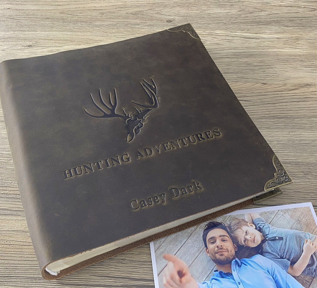 Hunting Fishing Photo Album, Personalized Slip in Album for 4x6 5x7 ...