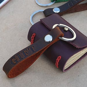 Custom Leather Keychain Personalized Leather Key Ring - Etsy