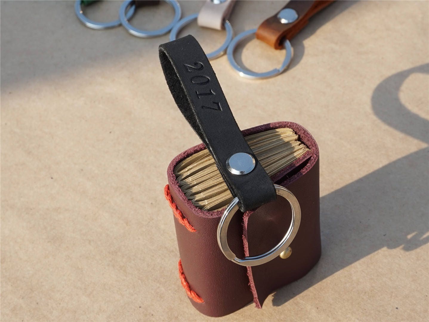 Custom Leather Keychain Personalized Leather Key Ring - Etsy