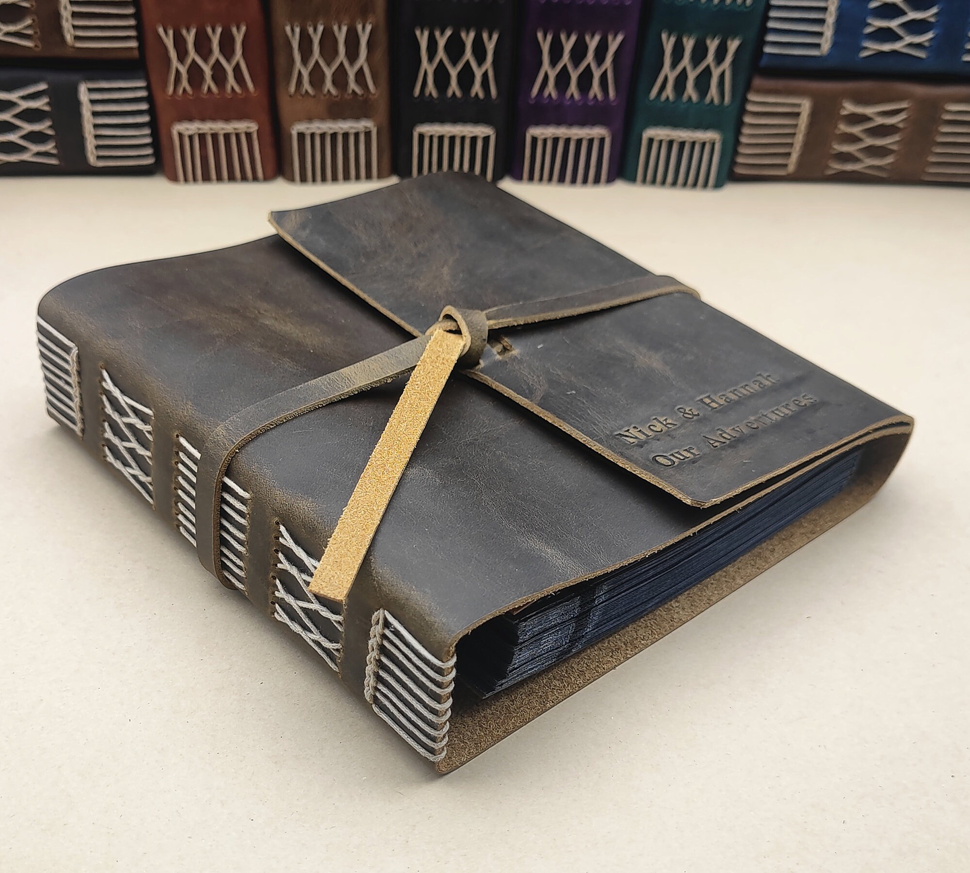 Personalized Photo Album 4x6 100 Inserts Genuine Leather - Etsy