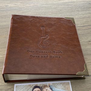 Concert Photo Album, Personalized Concert Memories Book Gift for Friend ...