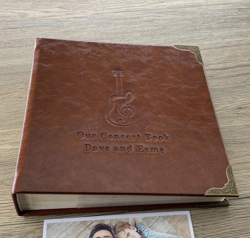Concert Photo Album, Personalized Concert Memories Book Gift for Friend ...