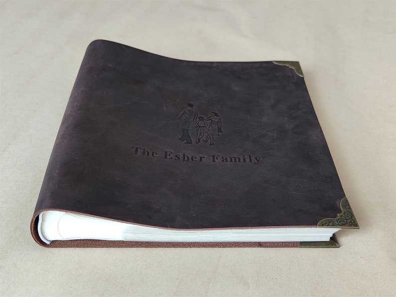 Personalized Leather Photo Album, Wedding Guest Book, 4x6 5x7 - Etsy