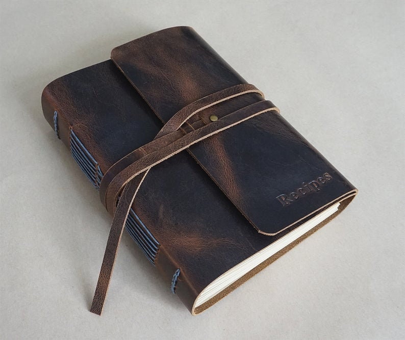Personalized Premium Leather Journal Notebook or Sketchbook | Etsy