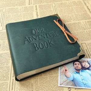 Our Adventure Book Photo Album Scrapbook, Anniversary Gift for Couple ...