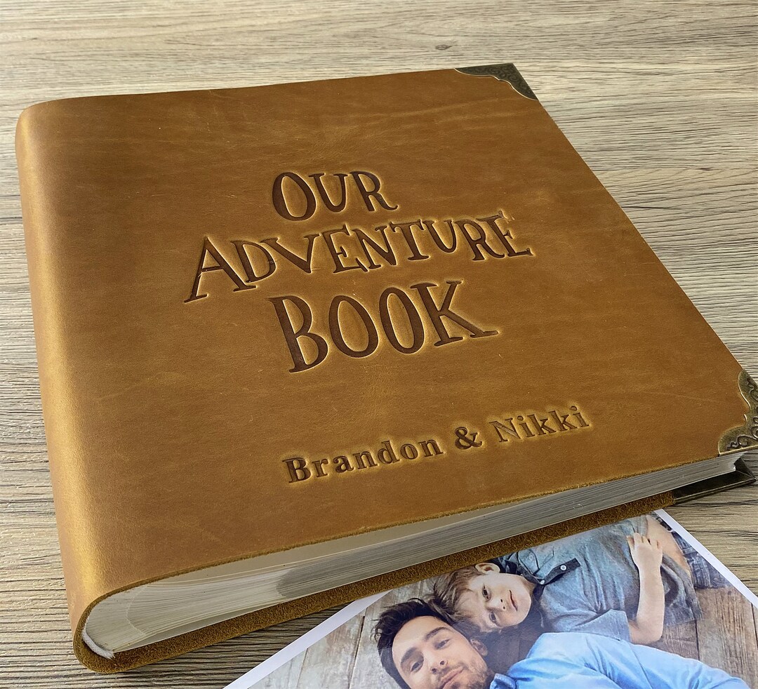 Embossed Leather Photo Album, Personalized Adventure Book - Etsy