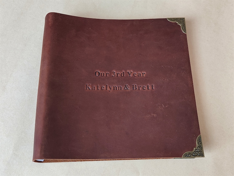 Personalized Leather Photo Album, Wedding Guest Book, 4x6 5x7 - Etsy