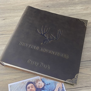 Hunting Fishing Photo Album, Personalized Slip in Album for 4x6 5x7 ...